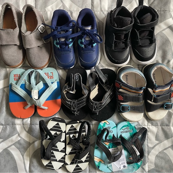 Shoes | 8 Pairs Of Toddlers Shoes And Flip Flops | Poshmark